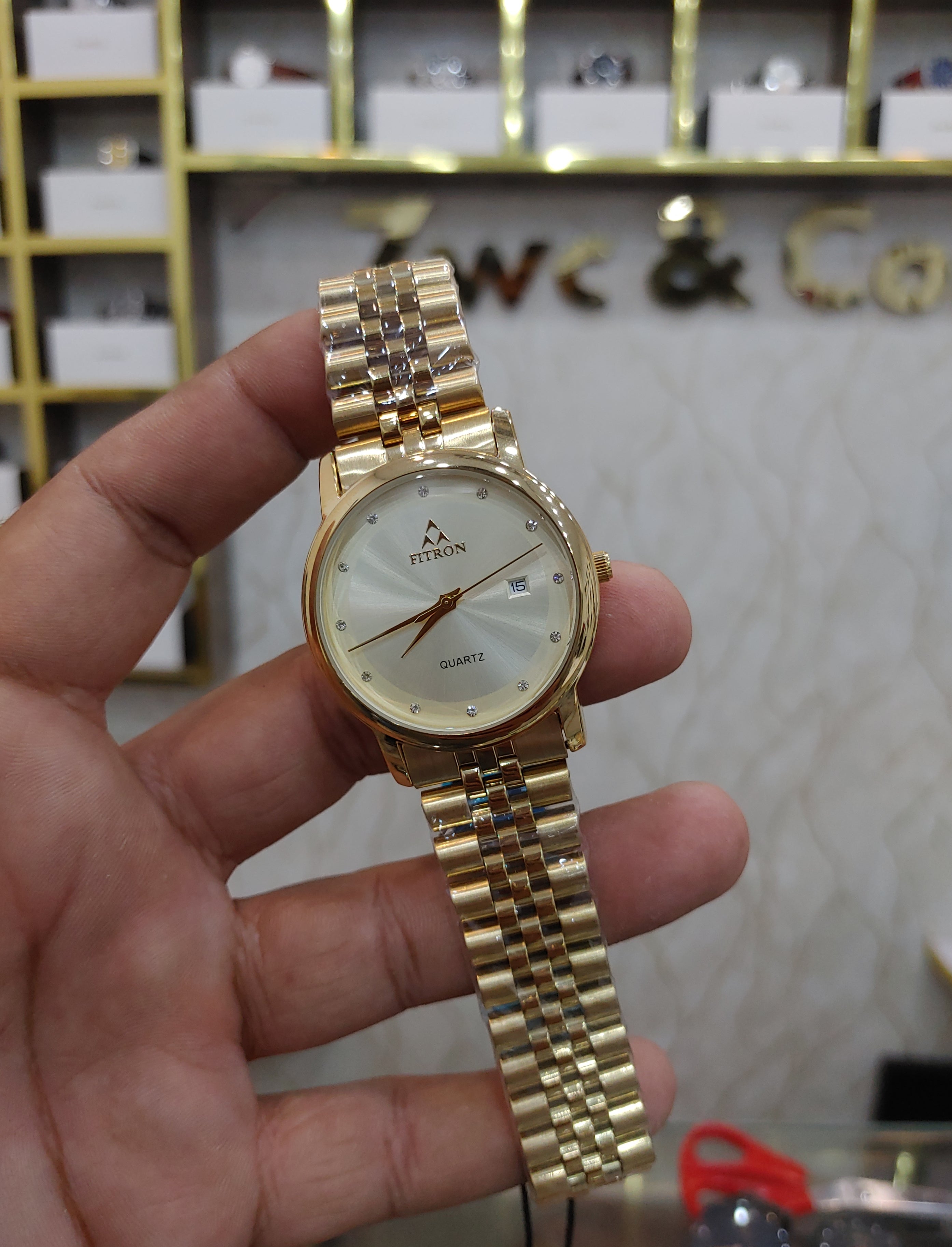 Fitron Wrist Watch For Men 41mm Case Stainless Steel Slim – ZWC & Co.