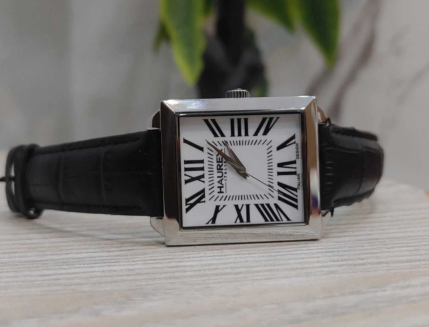 Haurex Prestige White Dial Square Dial Watch For Men – ZWC & Co.