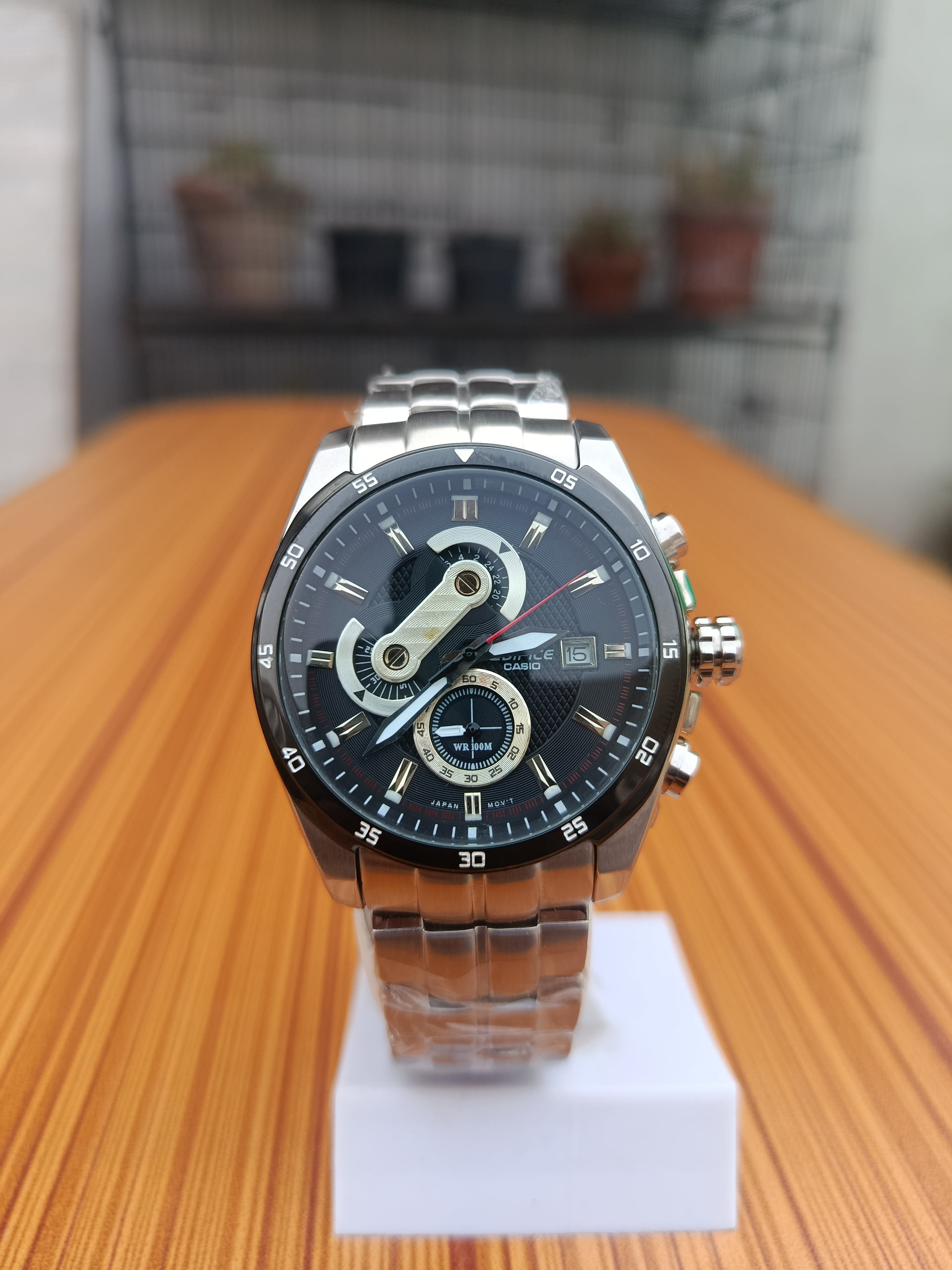 Casio Edifice EF-557 Chronograph Black Dial Men’s Watch – ZWC & Co.