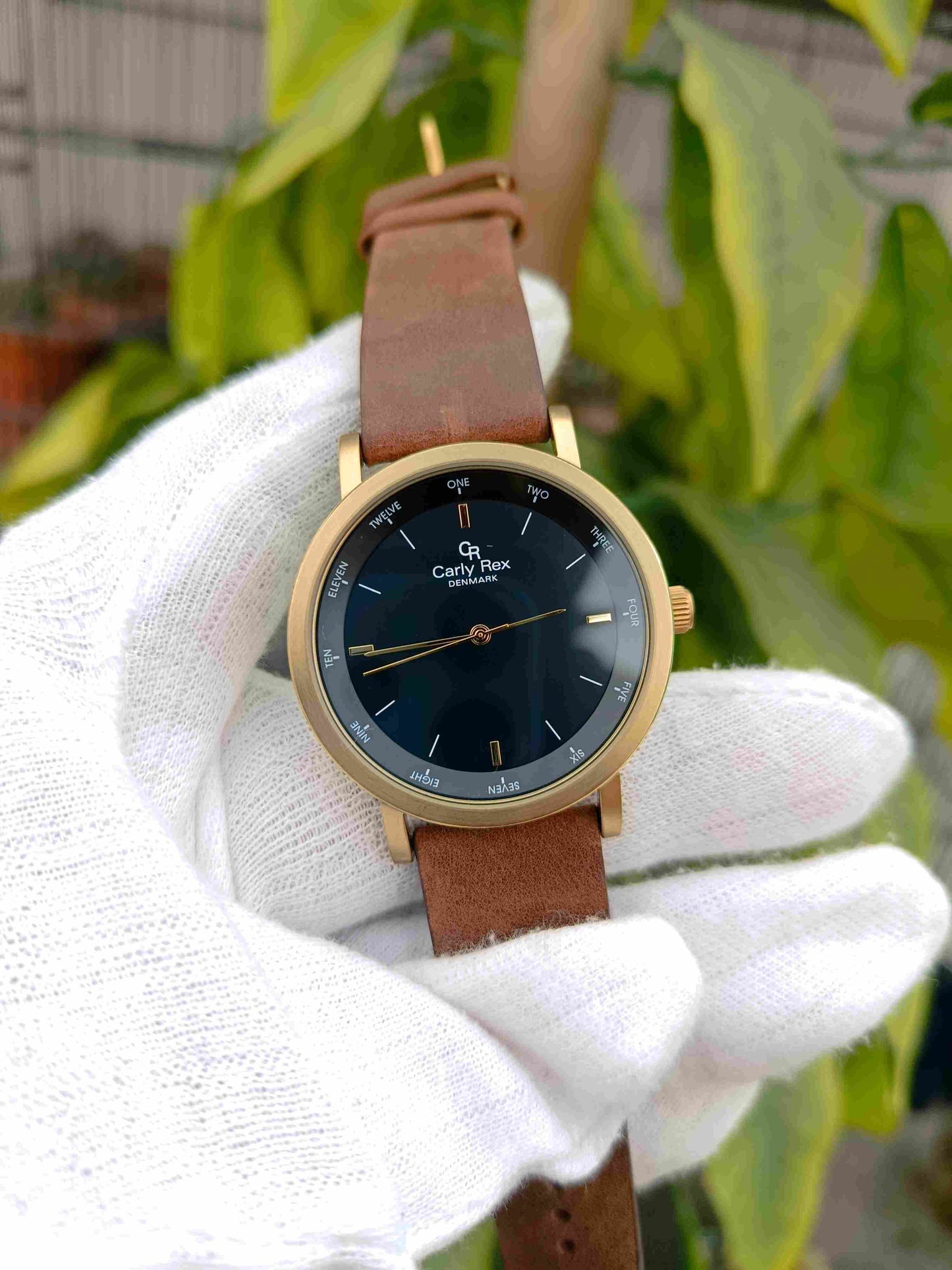 Carly Rex Men’s Watch Black Dial with Brown Leather Strap – ZWC & Co.